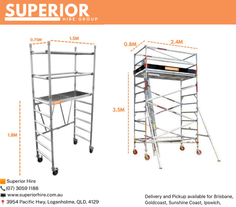 Narrow Mobile Scaffold Tower Hire Brisbane – Superior Access Hire