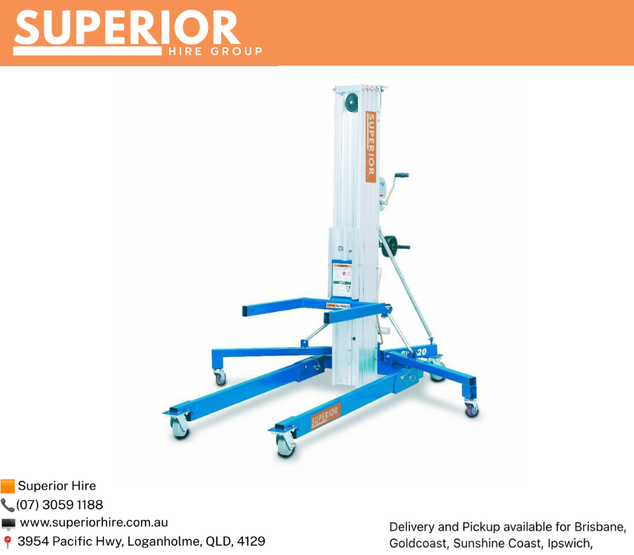 Material Lifter & Handling Equipment Hire Brisbane | Duct Lifters, Acr ...