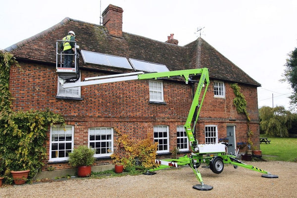 Trailer Mounted Boom Lift – 12m Reach (Diesel Cherry Picker Hire ...