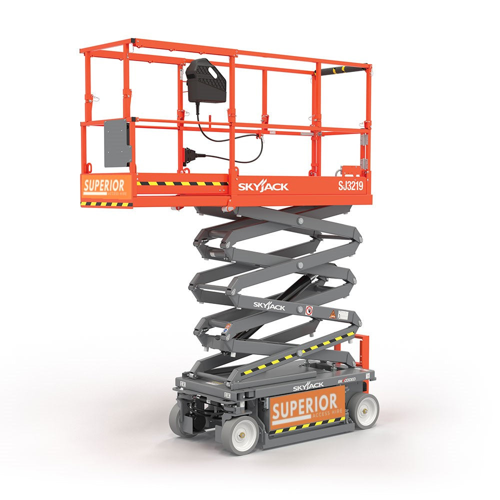 19ft Scissor Lift w/ EWP Trailer Hire Brisbane – Superior Access Hire